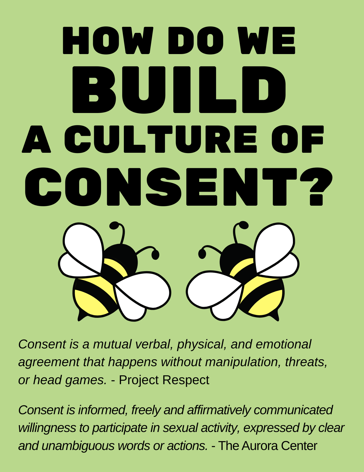 How Do We Build a Culture of Consent? (Zine)